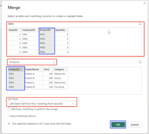 So sánh Tính Năng Merge và Append Queries trong Power Query